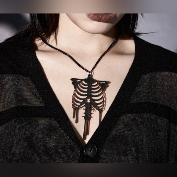 Jewelry | Dripping Ribs Ribcage Spinal Cord Skeleton Goth Creepy Horror ...